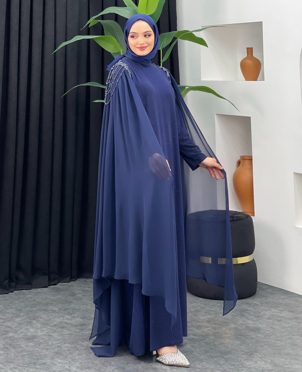 Akel Abiye Lacivert Modelleri En Uygun Fiyatlarla